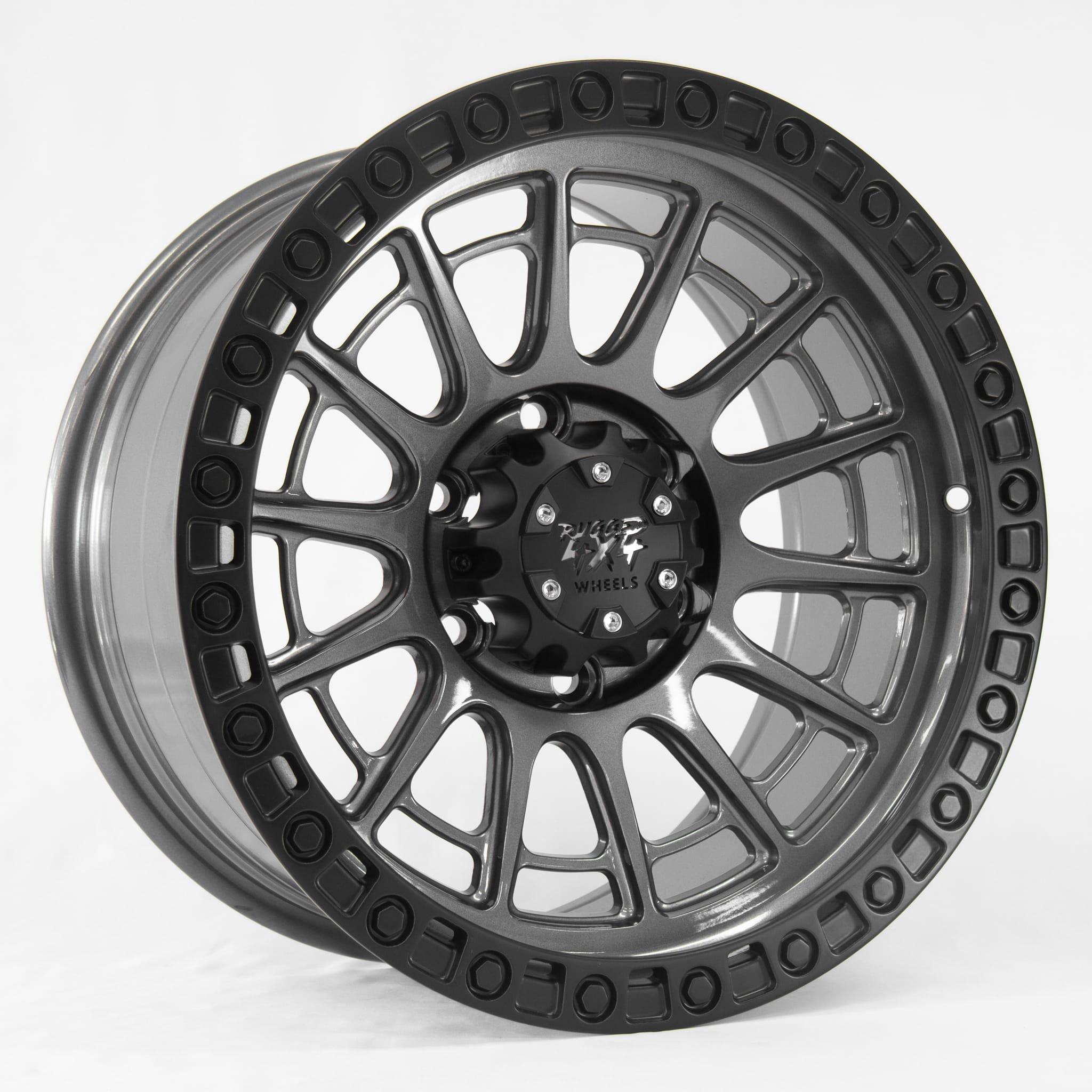 Rugged Traxx Alloy Wheel 17×9 -Gun gray with black lip – Tyre Exchange